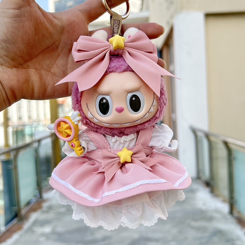 [only Clothes] 17cm Labubu V1 V2 Clothes Labubu Magical Girl Sakura Set ...
