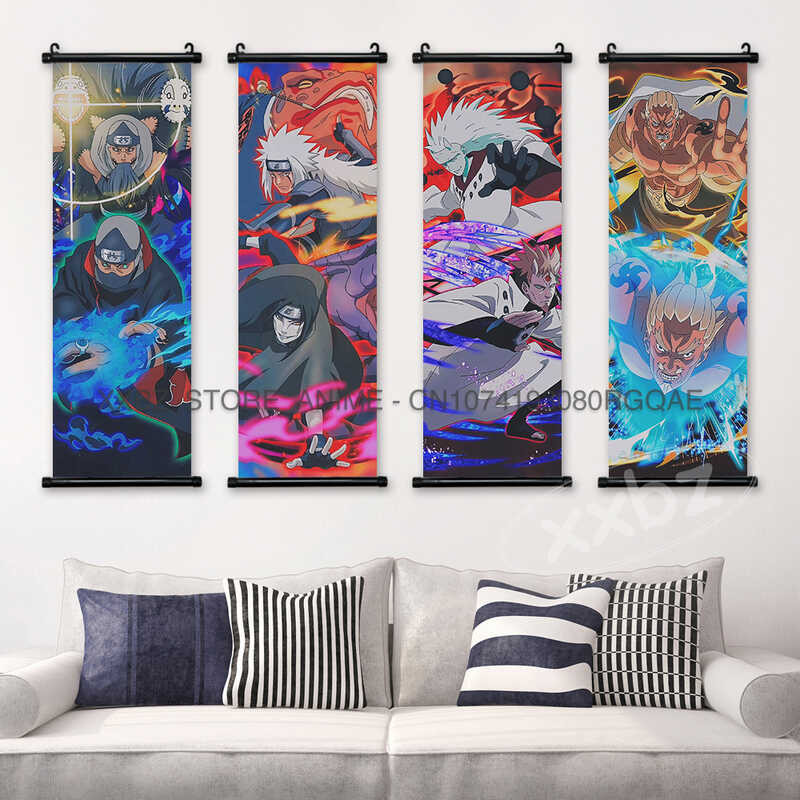 Scrolls Naruto Picture Anime Posters Home Decor Interior Hanging ...