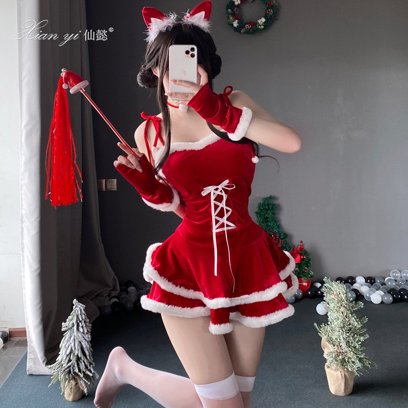 Xianyi Christmas outfit, female inspired bunny girl uniform, nightclub bar lead dance ...