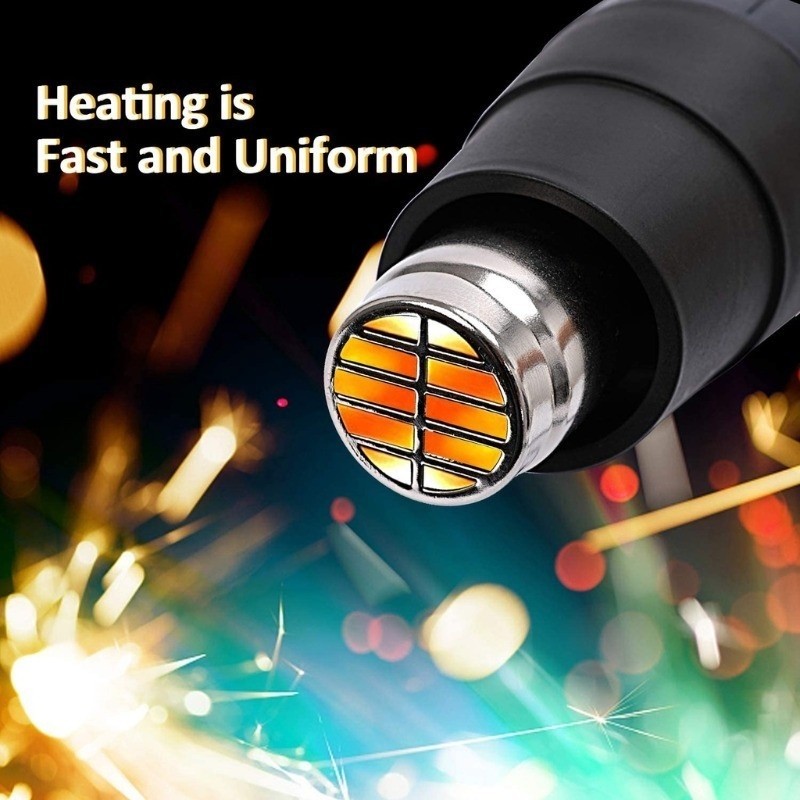 2000W Heat Gun Variable Temperature Advanced Electric Hot Air Gun Power ...