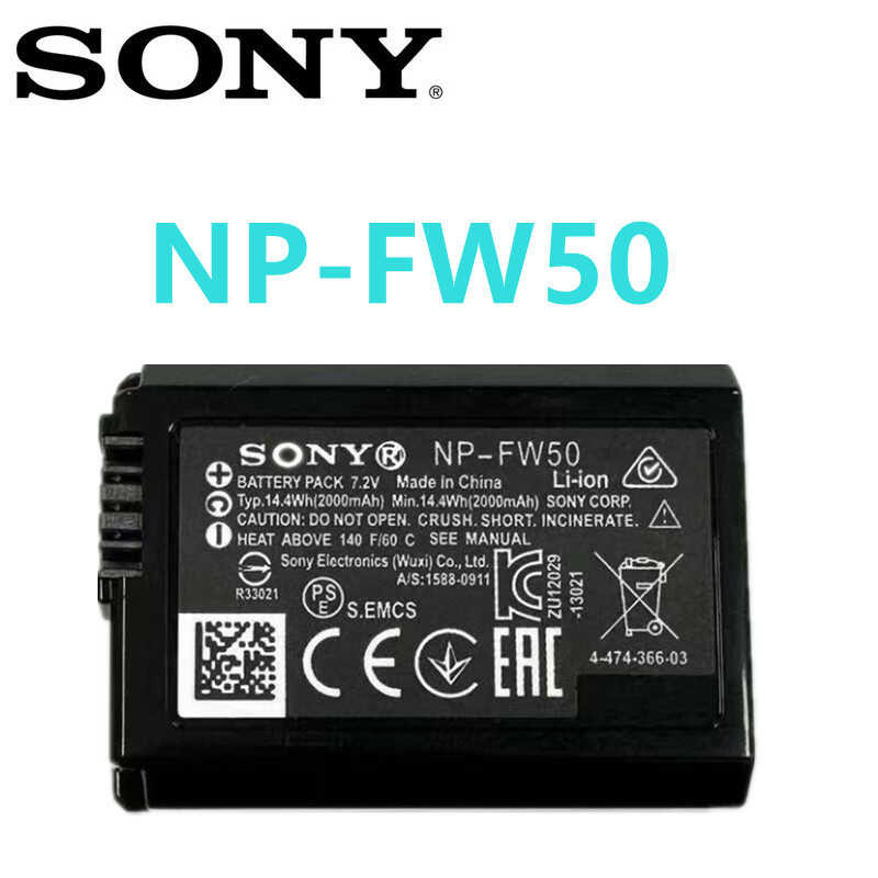 Original SONY Np-Fw50 NP Fw50 Battery For Sony Alpha A6500 A6300 A6000 ...