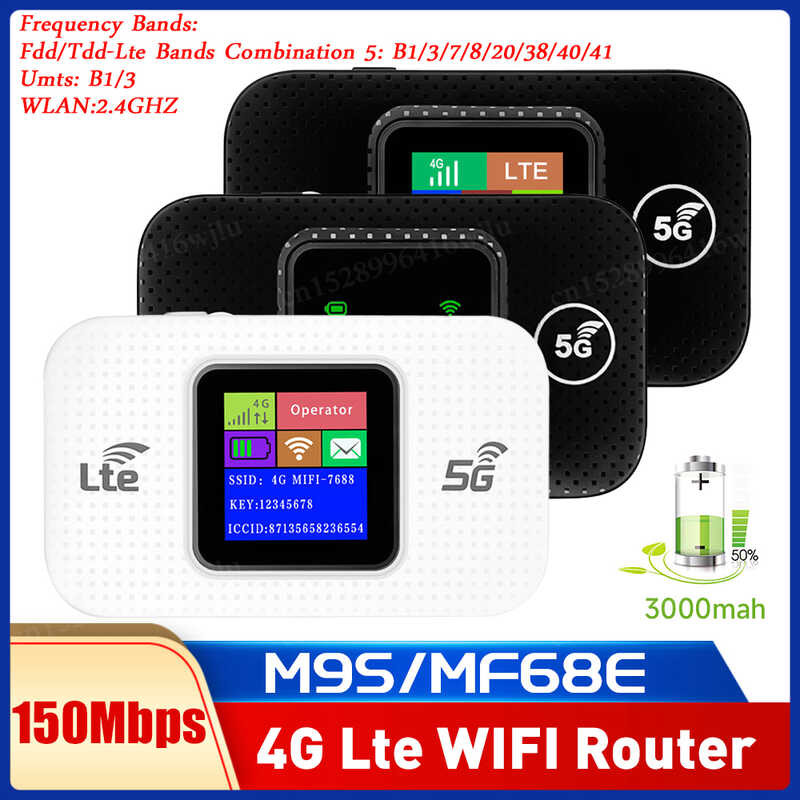 LTE 4G Wireless Router Smart M9S/MF68E LCE Portable Hotspot Plug Play ...