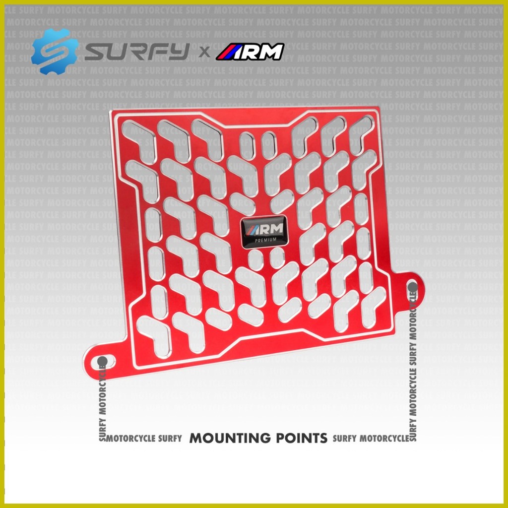 ARM Radiator Cover Aluminum Full CNC 2-Color Spinner Design For Nmax v1 ...