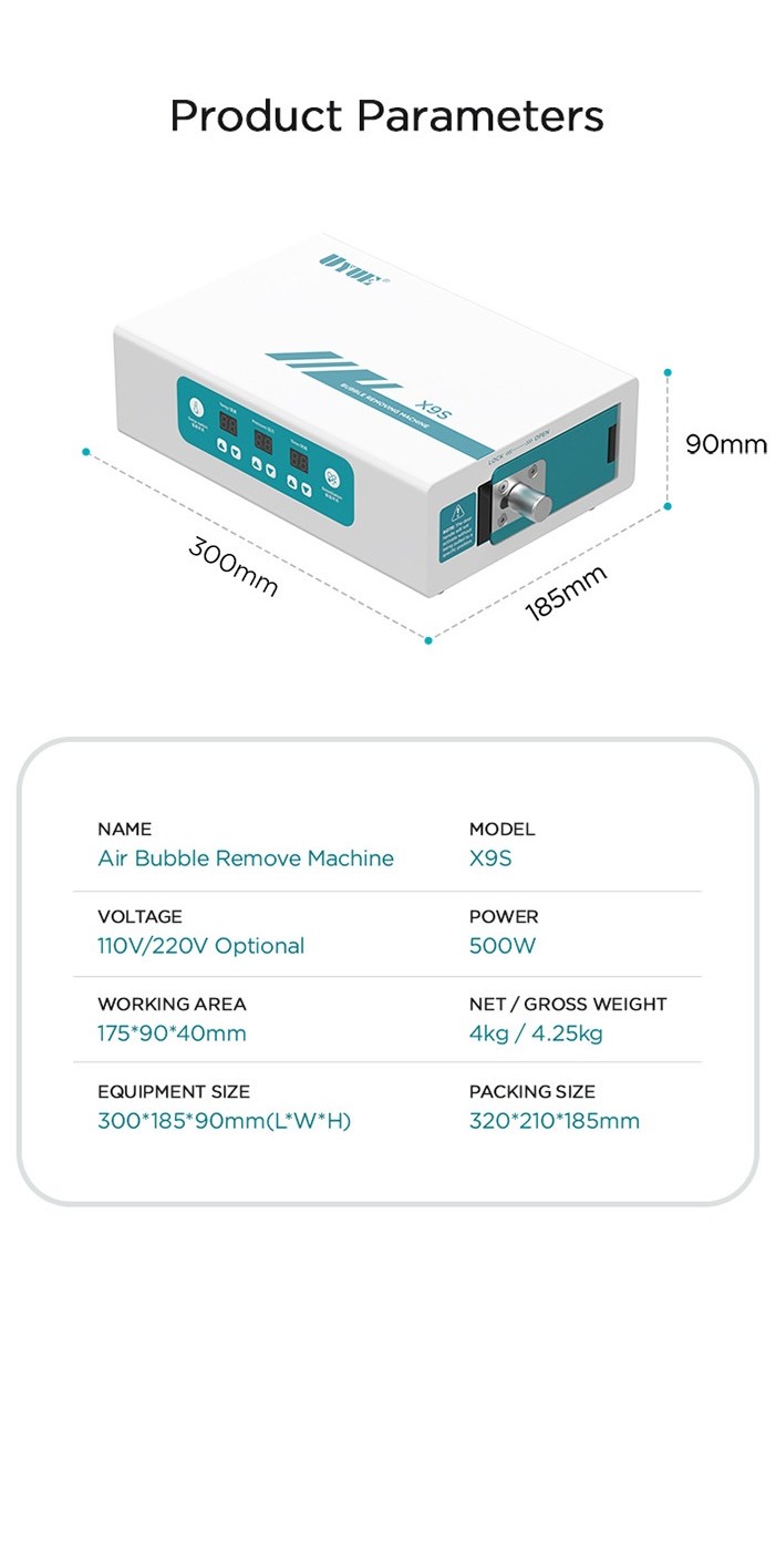 UYUE X9S Bubble Remover Smart Induction Machine LCD Screen OCA ...