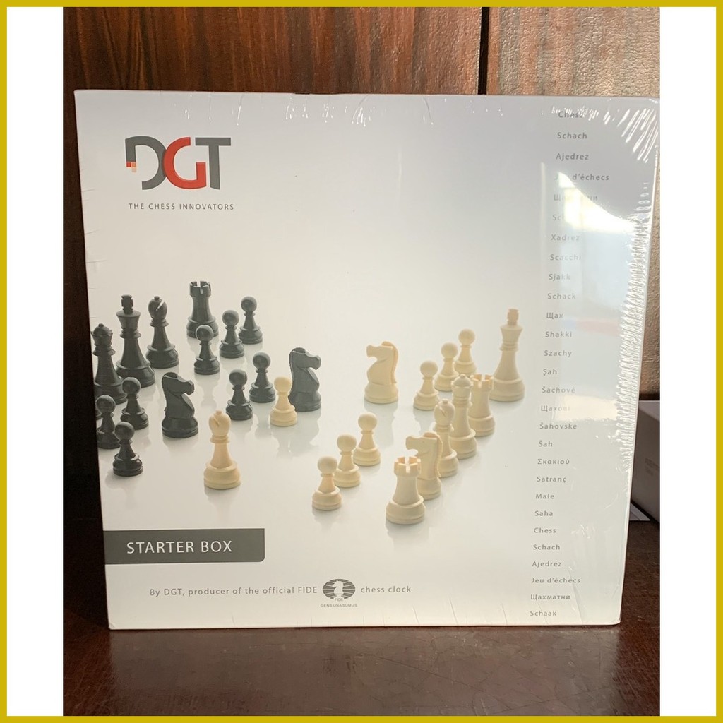 ♂ DGT Complete Chess Set Chessboard with Chess Pieces Starter Box ...