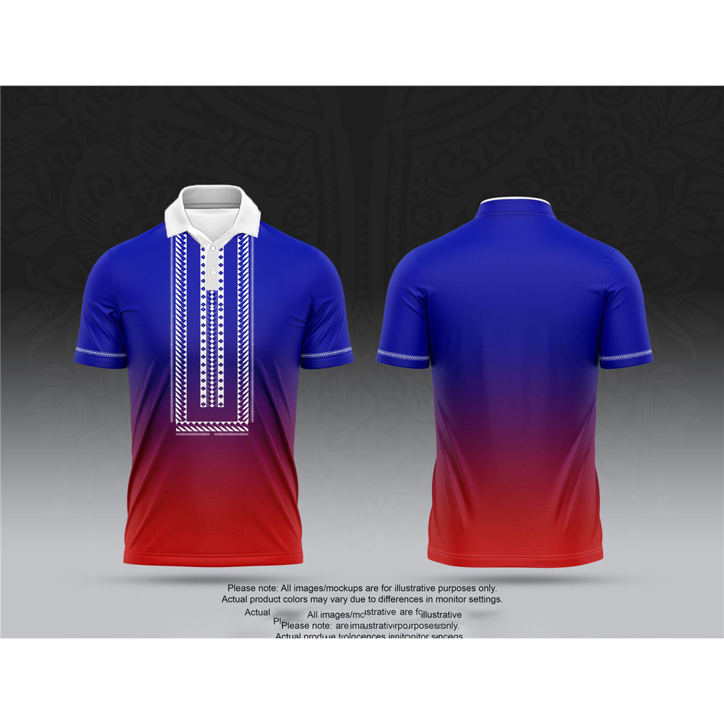 2025 New Philippine Ethnic/ Tribal Modern Barong Polo Shirt For Man 4 ...