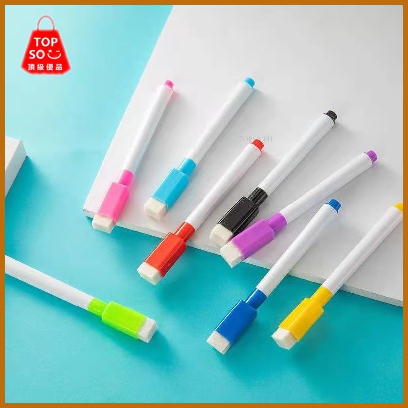 ∈ TOPSO LightSmile 9 colo Whiteboard Pen Drawing and Recording Erasable Dry White | Shopee ...