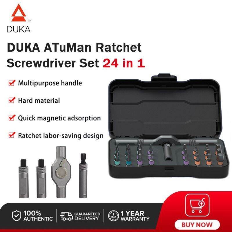 ATuMan DUKA Screwdriver Set RS1 24 in 1 Multi-purpose Ratchet Wrench ...