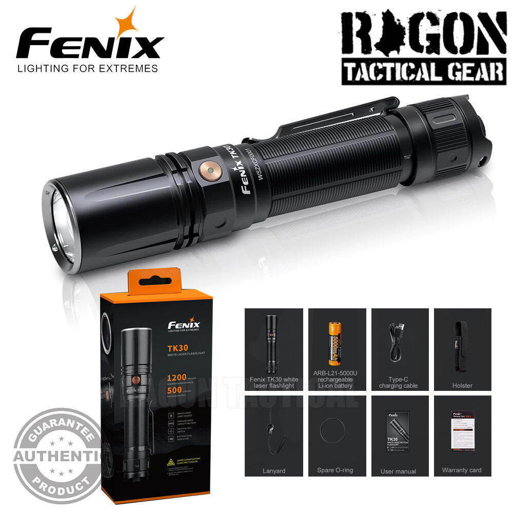 RAGON FENIX TK30 White L Laser Tactical 500 Lumens Distance 1200m Waterproof Professional ...