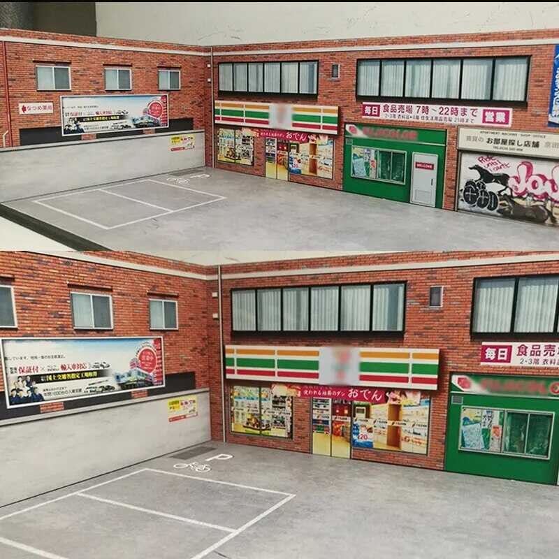 1/64 Model Ama Car Parking Lot 71 Scenery Photo Display Vehicle Garage ...