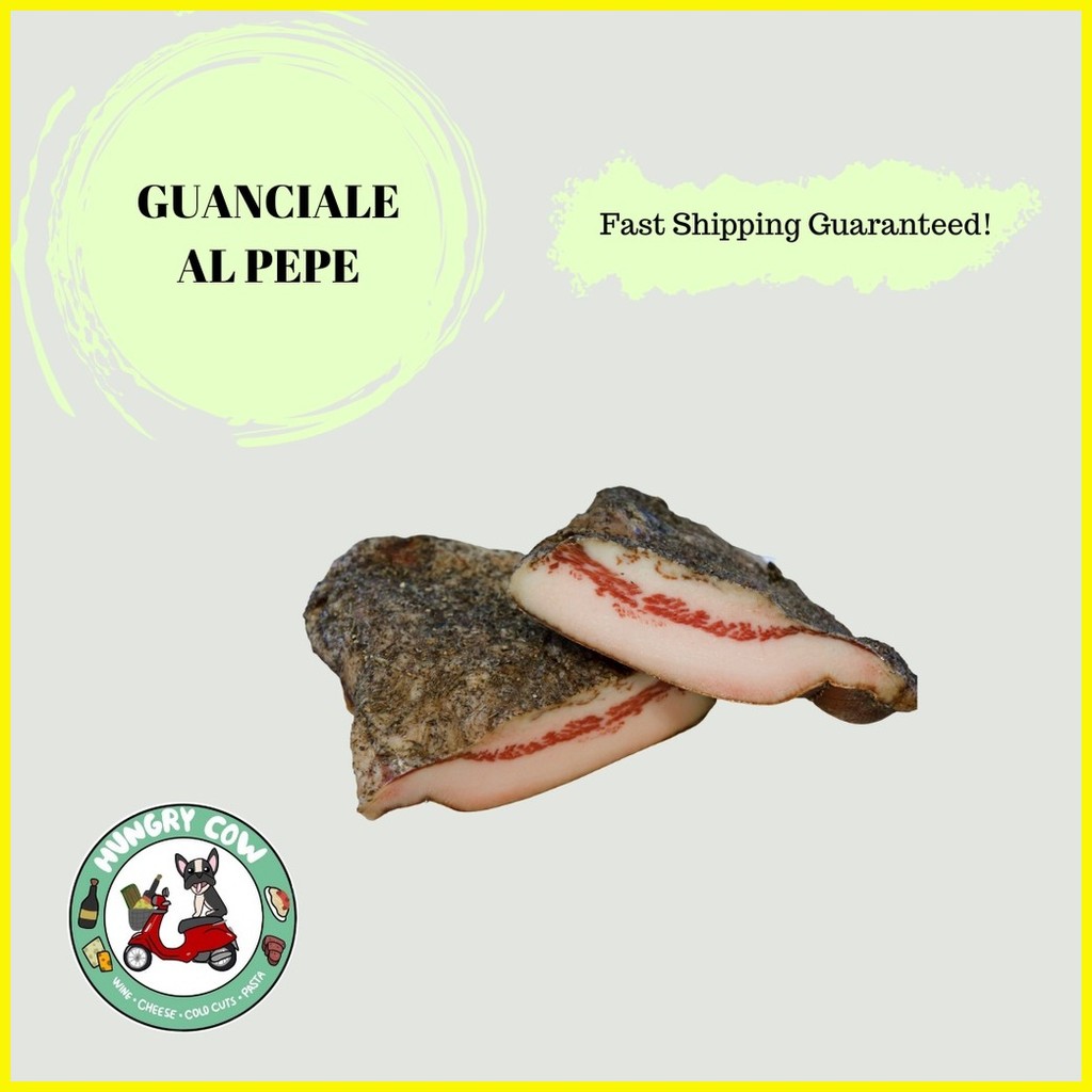 ๑ ∆ Guanciale Al Pepe/ Aged Jowl (+/-) 125g and 250g Slab not sliced ...