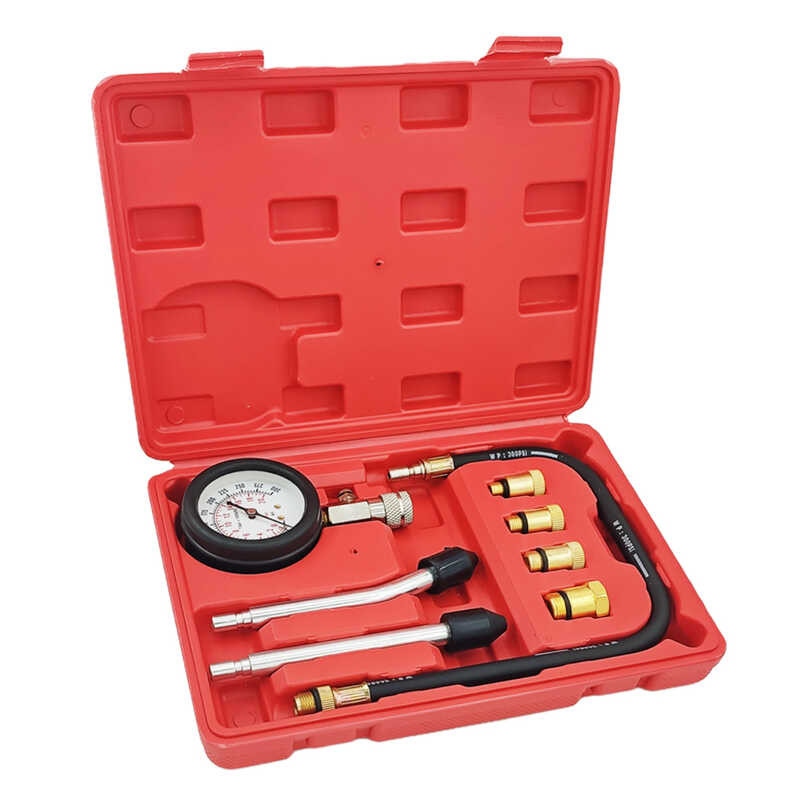 Compression Gasoe Car Pressure Gauge Meter Auto Petrol Gas Engine Cyder ...