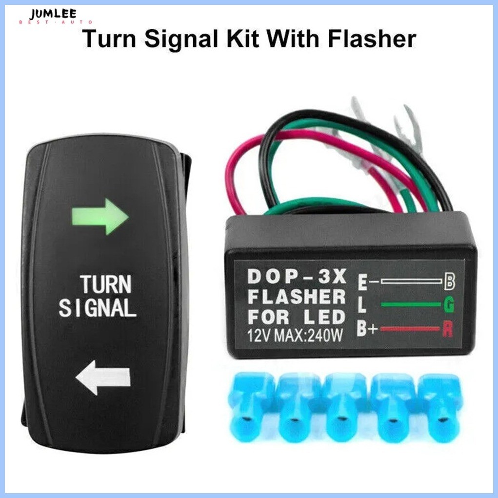 Fast ship For ATV UTV Car Motorcycle Turn Signal Kit Rocker Switch ...