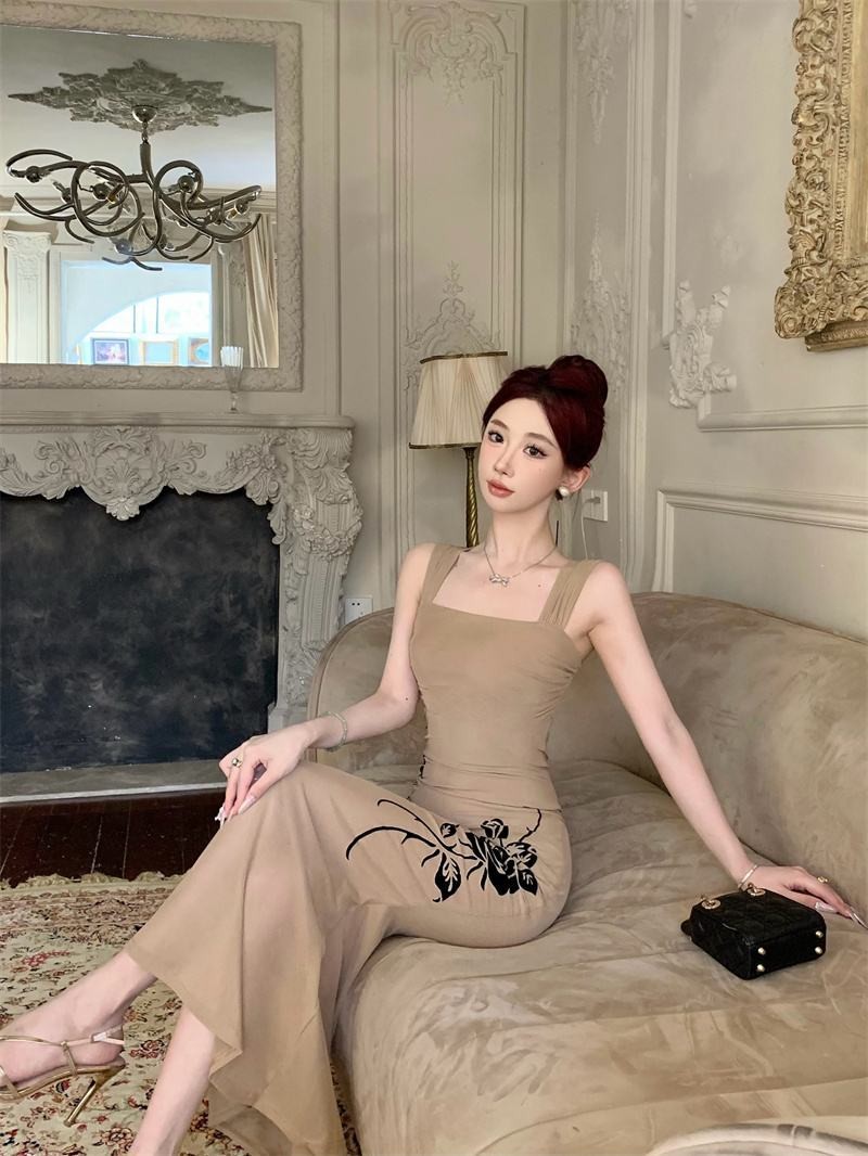 Mocha Mousse Dress Gown Pantone Color of Year 2025 Khaki Brown Elegant ...