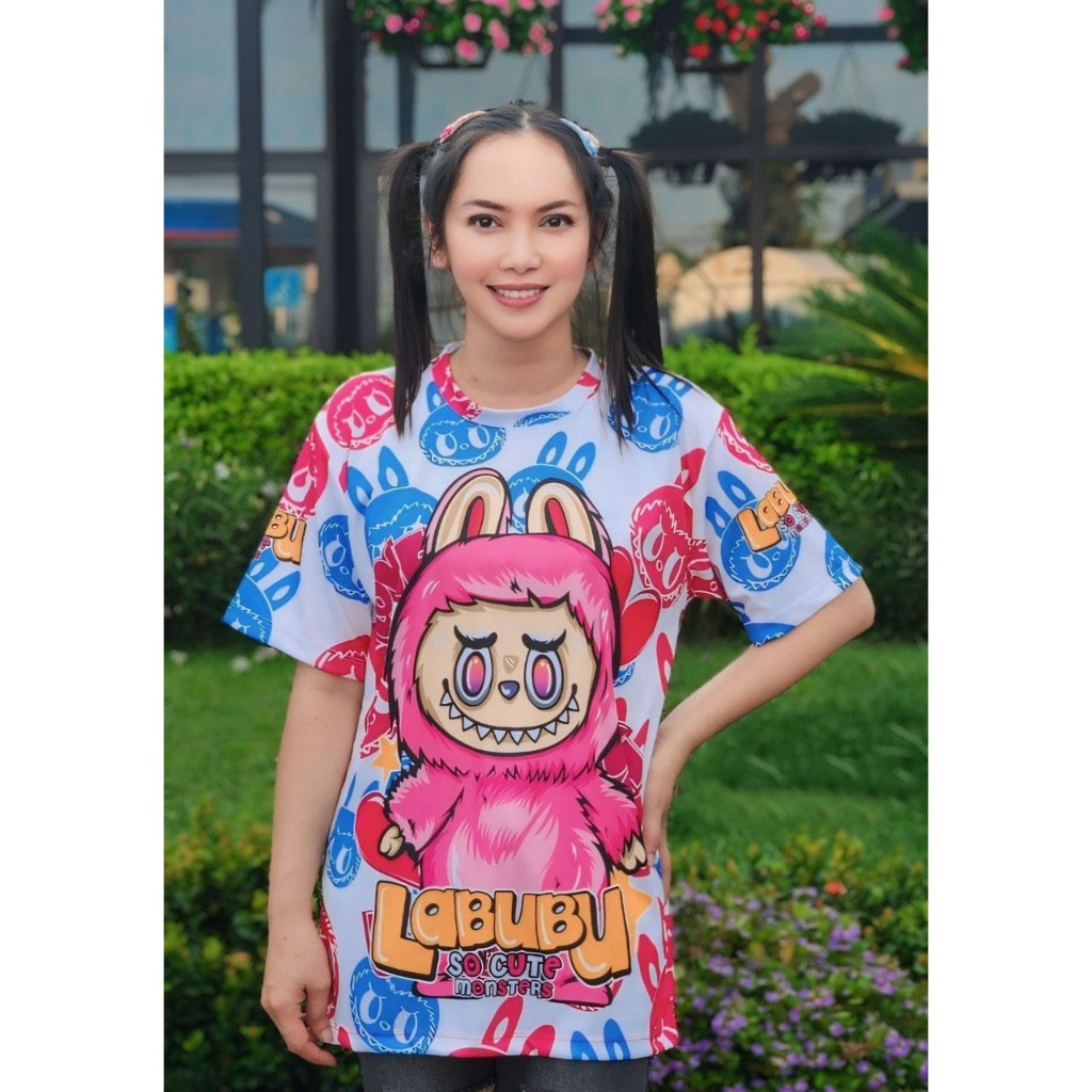 PopMart Labubu Labu Boo Adult T-Shirt - Premium Quality | Shopee ...