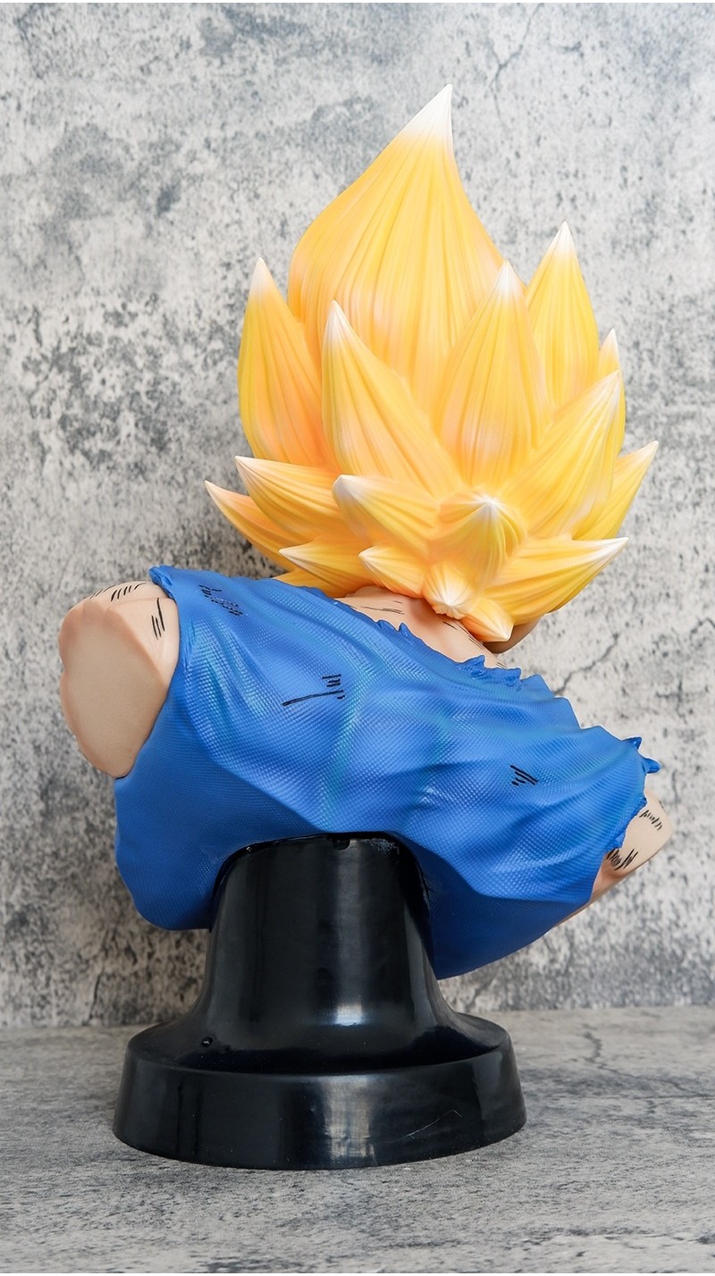 Dragon Ball Magic Vegeta Super Saiyan Magic Shell Bust Hand-Made Statue ...