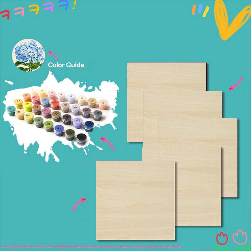DIY 5Pcs Polar Board for Crafts-12 X12 X 1/8 Inch- 3mm Thick Plywood ...