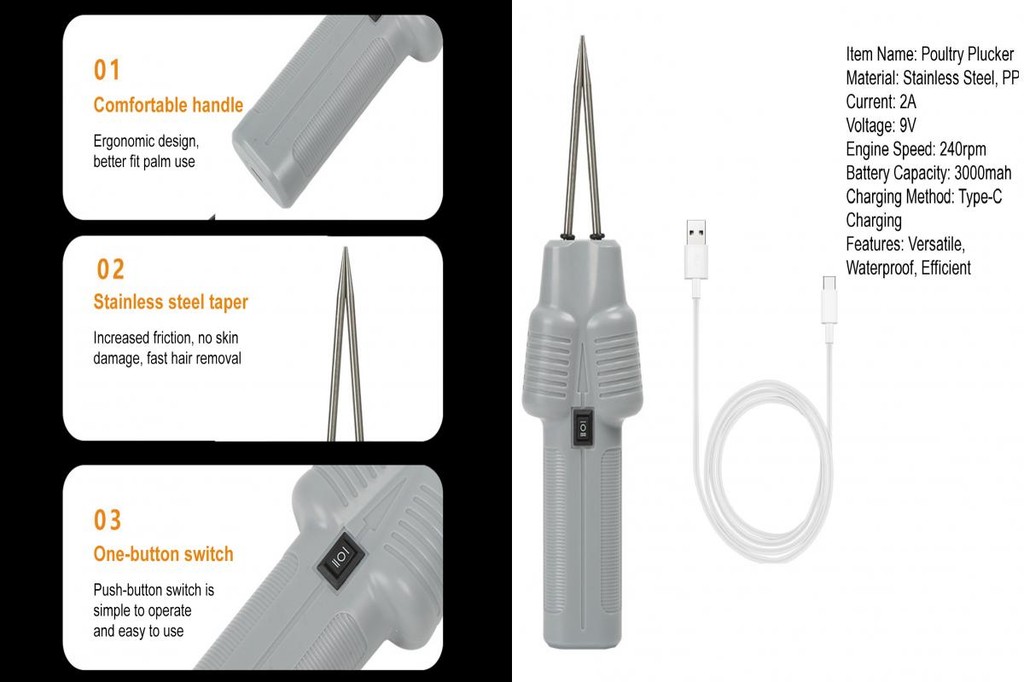 Portable Poultry Plucker Portable Automatic Poultry Plucking Tool ...