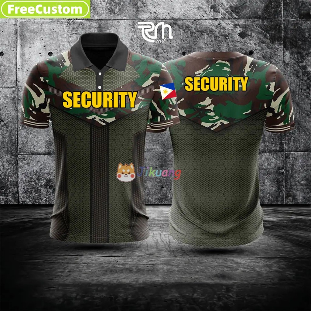 2025 NEW JERSEY SECURITY FULL PRINTING POLO SHIRT (Customizable)Free ...