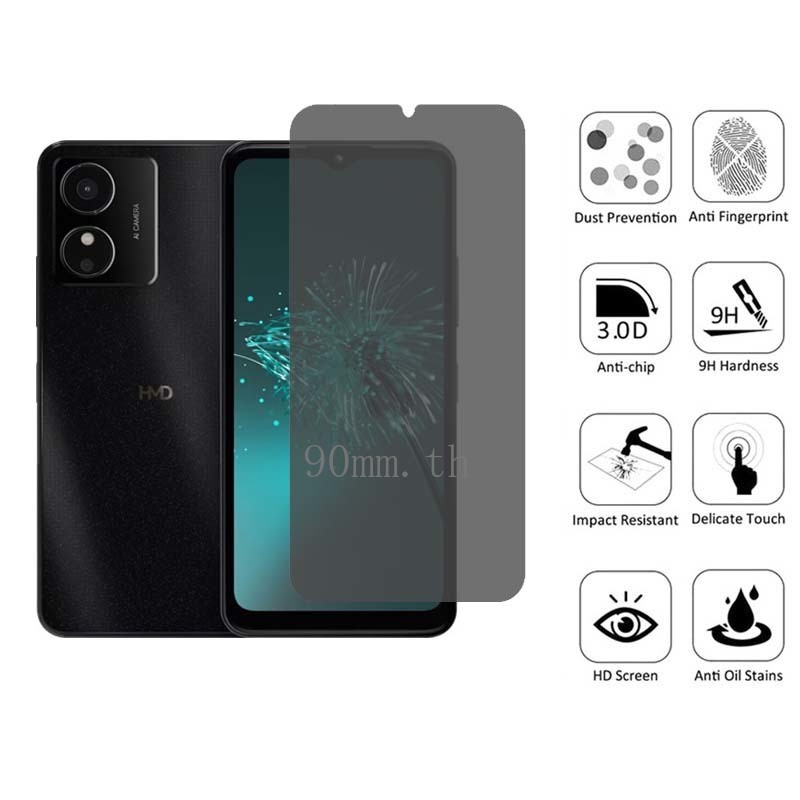 2 in 1 For HMD Arc Anti-peeping Screen Protector Glass Film For HMD ...