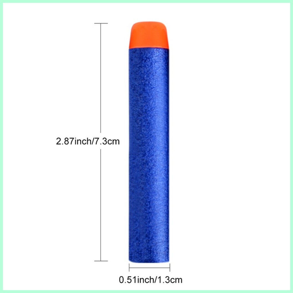 ♞100pcs Nerf Bullets EVA Soft Hollow Hole Head 7.2cm Refill Bullet ...
