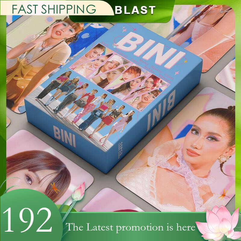 55 Pcs Bini Holographic Laser Card Kpop Photocards Postcards BINI Lomo ...