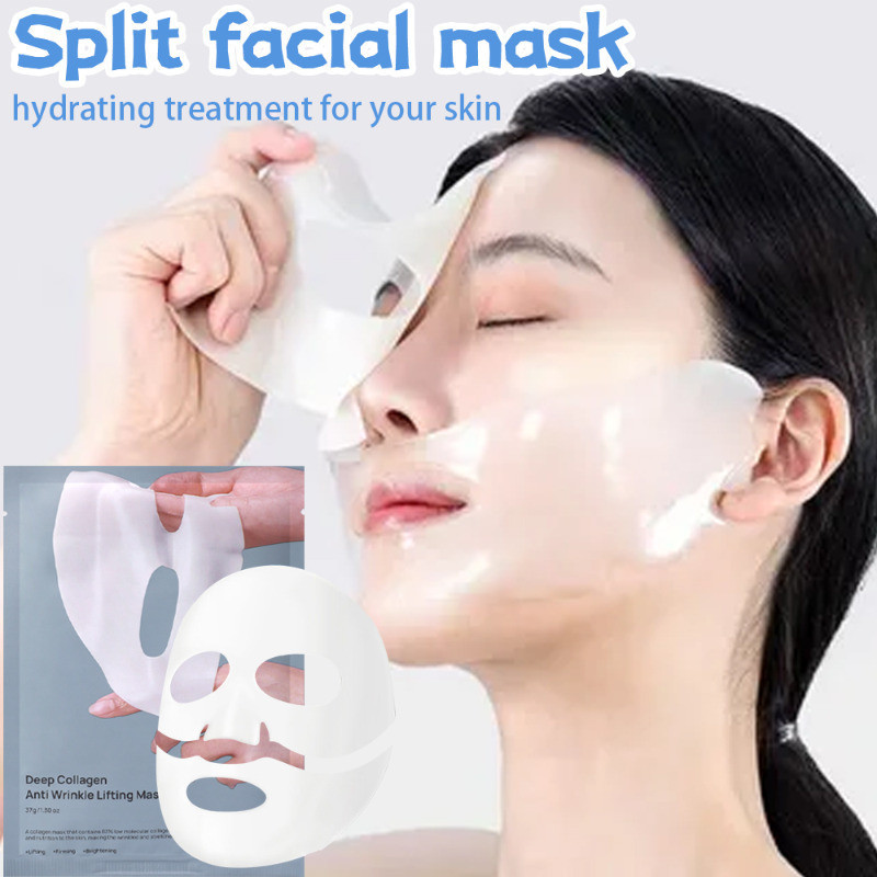 1/3/5Pcs Bio Collagen Face Mask - Split Sheet Mask - Soluble Overnight ...