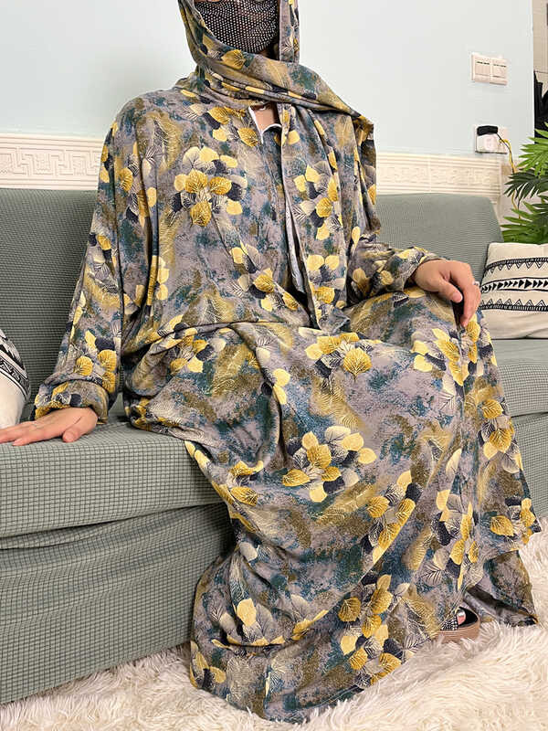 Cotton For Muslim Abayas Women Traditional ral Ramadan Prayer Garment ...