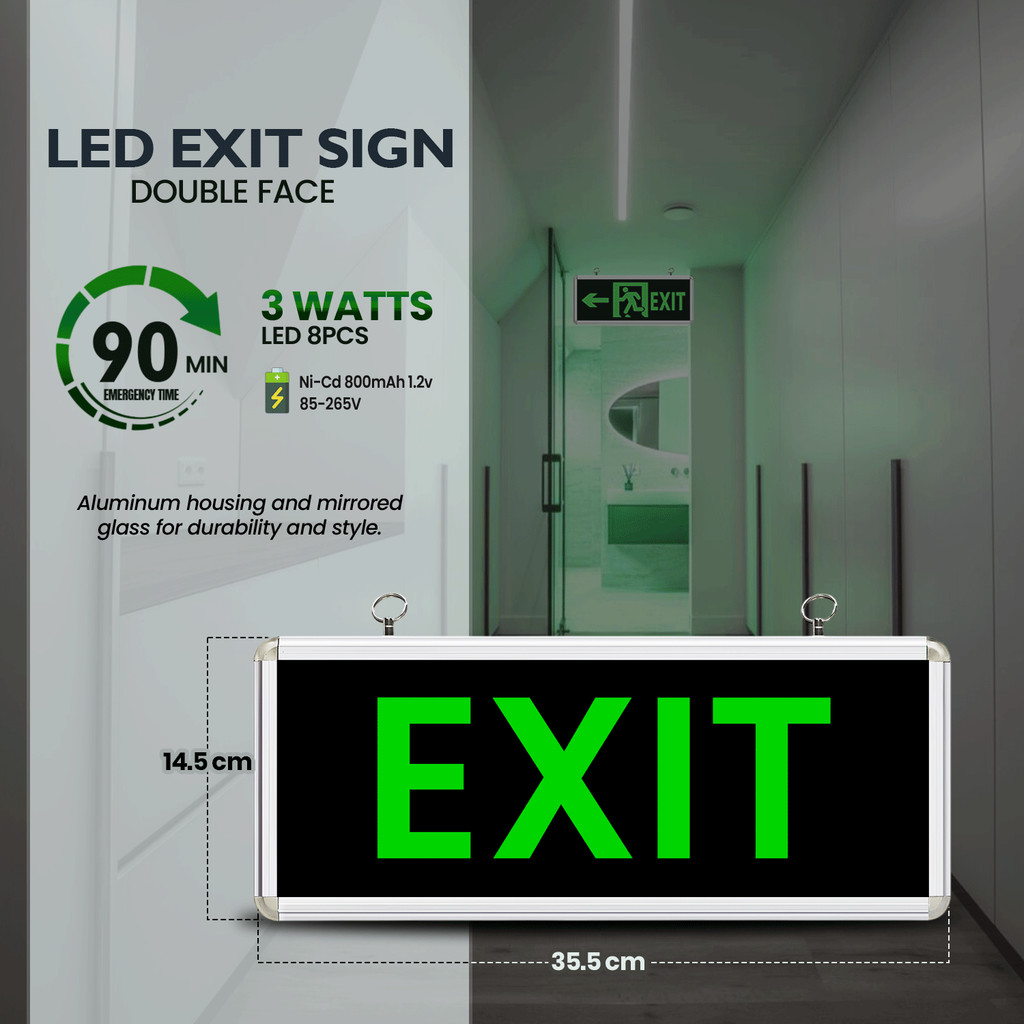 High Quality EXIT Light Signage LED Light Emergency EXIT /Double Face ...