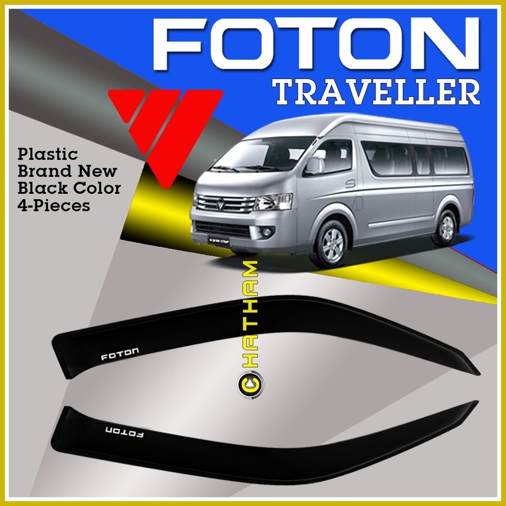 ¤ Foton Traveller Rain Guard Window Visor ( 2-Doors ) | Shopee Philippines