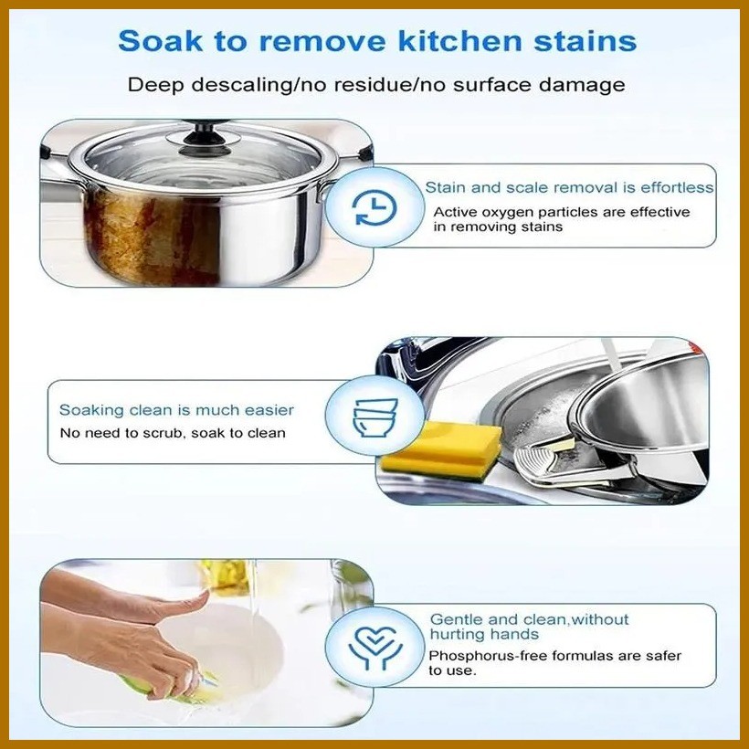 2023 HOT 260g Japanese Multi Purpose Cleaner Powder Kitchen Cleaning ...