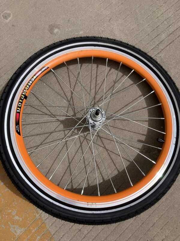 Small bicycle front wheel elderly tricycle 20 inch front wheel V-brake ...