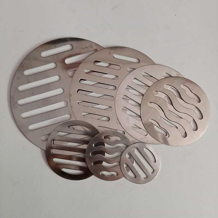 Stainless steel floor drain with circular square hole, toilet water ...