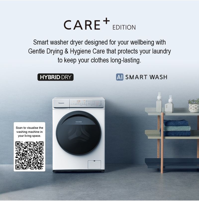 Panasonic NA-S956FC1WP 9.5/6kg Gentle Dry and Hygienic Front Load ...