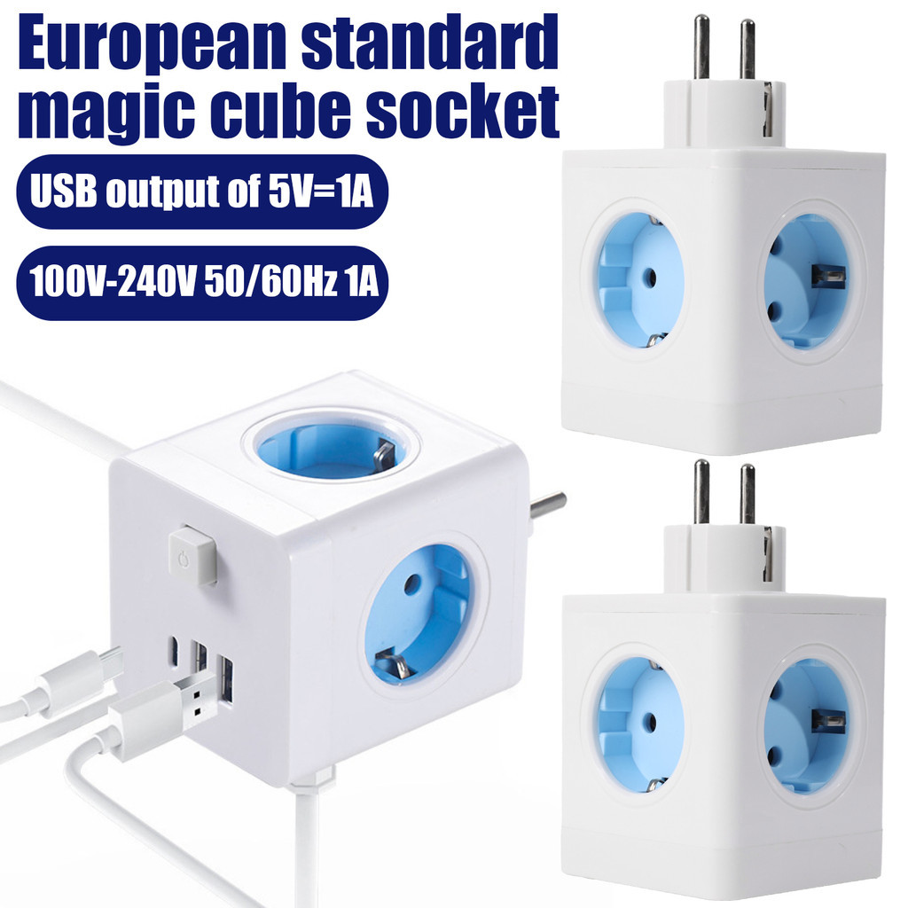 EU Standard Universal Compatibility Travel Wireless Plug Board - One To ...
