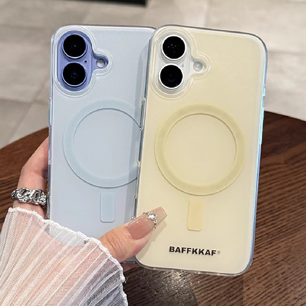 Macaroon Color Magnetic Wireless Charging Phone Case for iPhone 16 15 ...