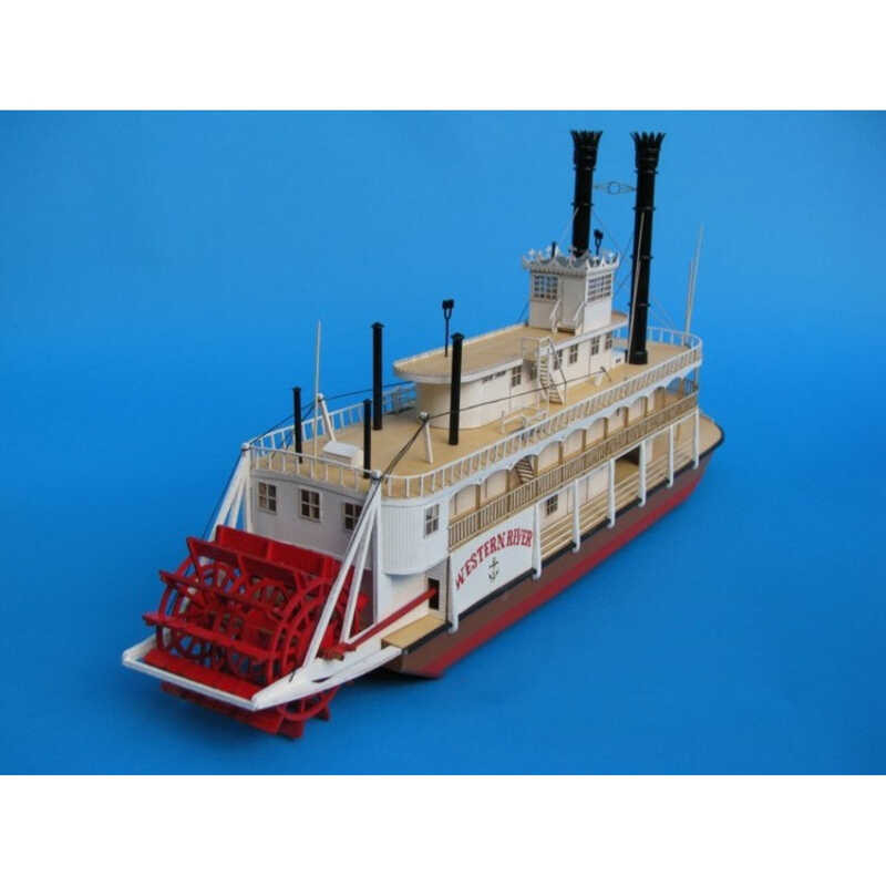 1: 100 B4 3 Ship Models Mississippi Minglun Steamboat Handmade DIY ...