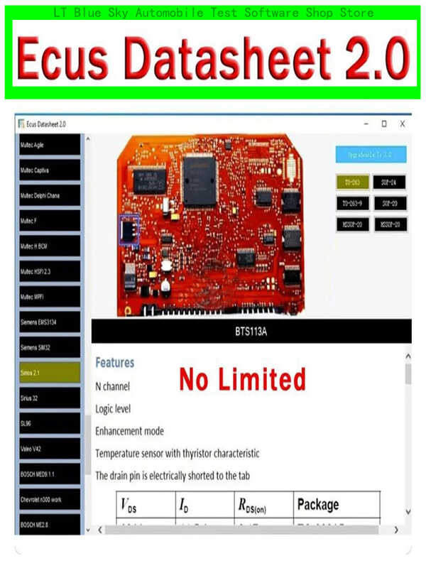 Datasheet Ecus 2.0 Repair Software PCB Schematics With Electronic ...