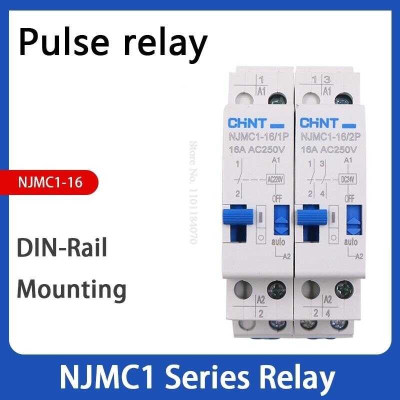 Impulse CHINT Pulse NC1 Signal Relay NC1-16 1P 2P 3P 4P AC220V DC24V ...