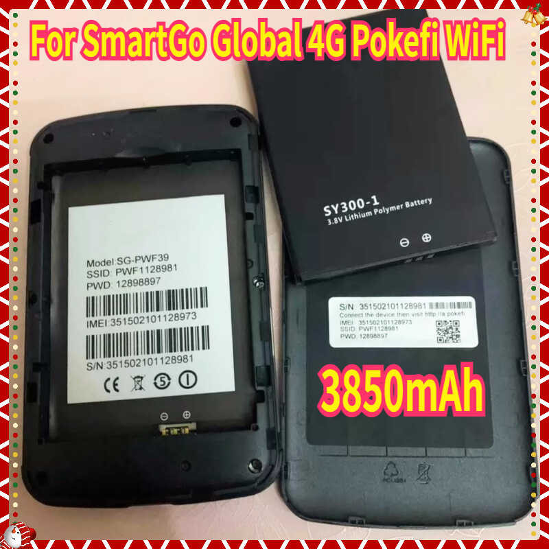 3850Mah Battery 20 4 For Smartgo Global 4G Pokefi Wifi Battery Sy300-1 Sg-Pwf39 | Shopee Philippines