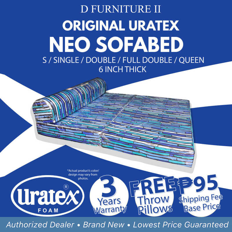 URATEX NEO SOFABED With Pillow And 100% Uratex Foam ( Single / Double ...