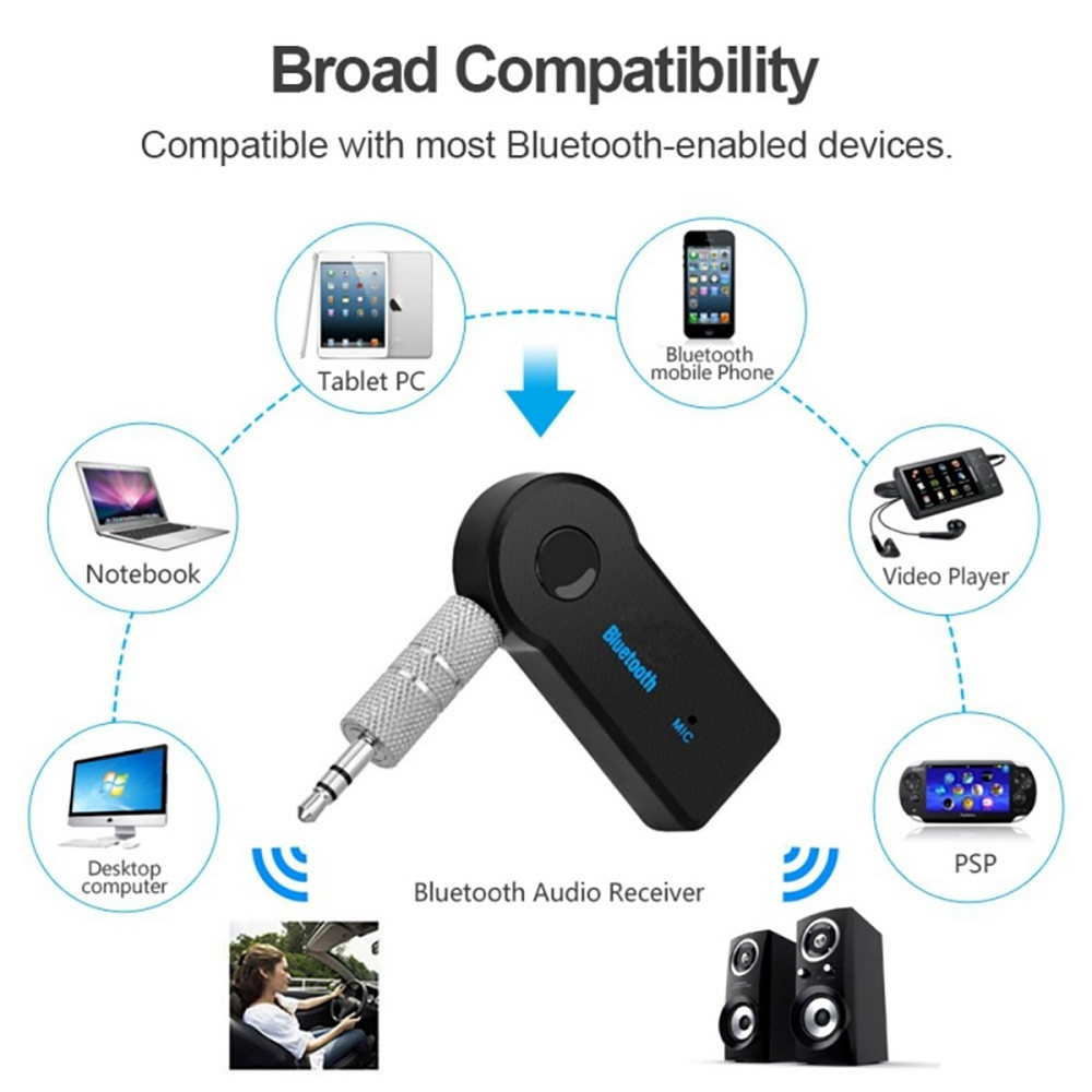 Wireless Bluetooth Receiver 3.5mm 5.0 Bluetooth Adapter Aux Car ...