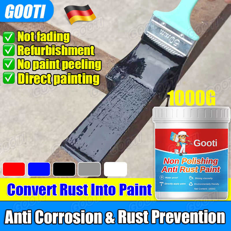 【Never Rust】2 IN 1 Metal Primer Paint 1000G Anti-Rust Paint Metal Steel ...