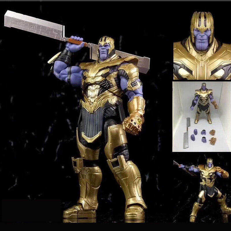 2019 Wgb7inch 18Cm Movie Avengers 4 Endgame SHF Thanos Action Figure ...