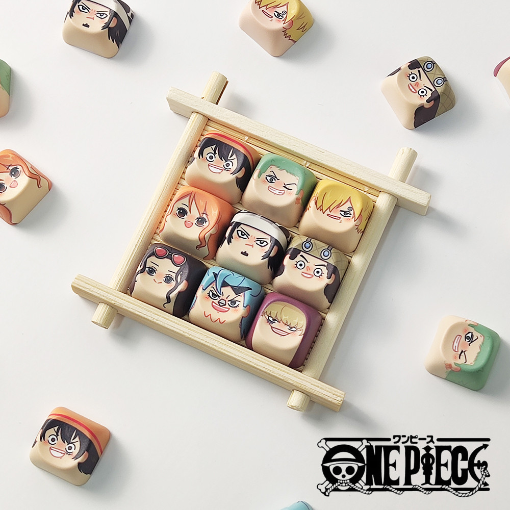 One Piece Keycaps MOA Profile PBT Five-sided Dye Sublimation Luffy Zoro ...
