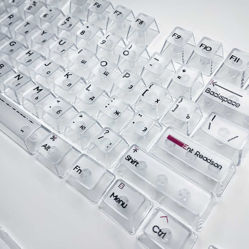 Height OEM Key Caps Printing Korean Russian Arabic Full Set Transparent ...