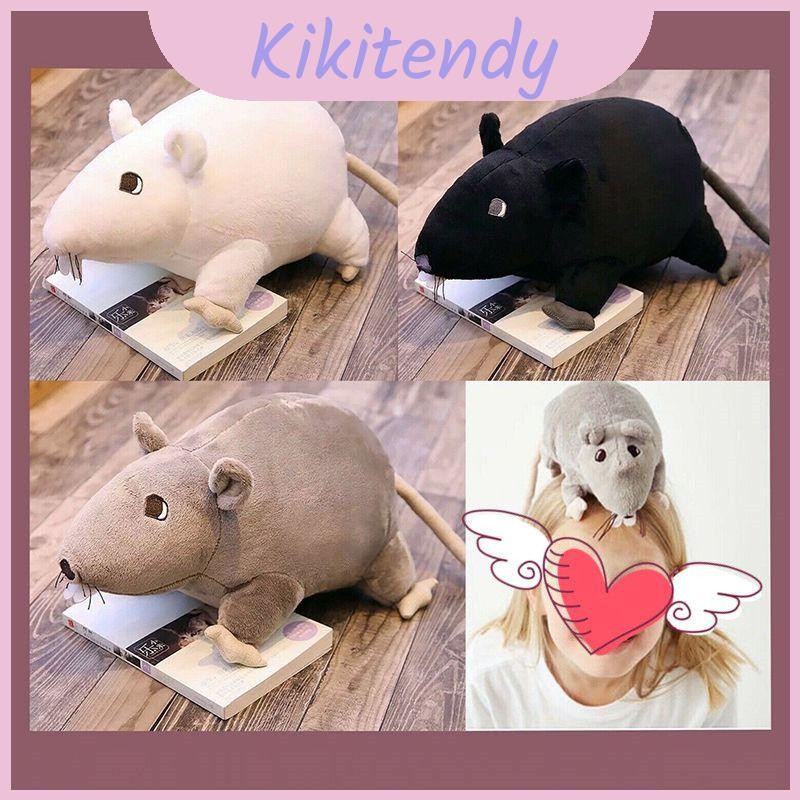 Huggable And Soft Black Rat Stuffed Toy 20cm Size Easy For Cuddling ...