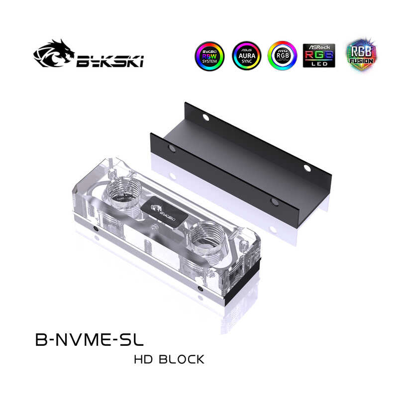 Bykski Water Block for 2280 /22110 PCI-E /SATA M.2 M2 SSD /Solid State ...