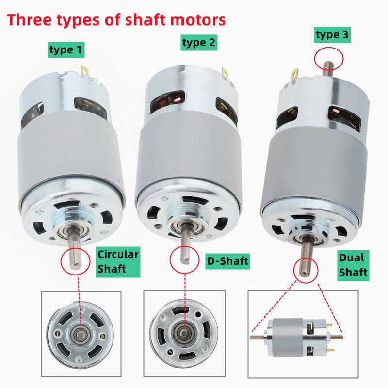 DC 775 Motor 12V 24V 3000R-12000R Large Torque Micro Electric Motors ...