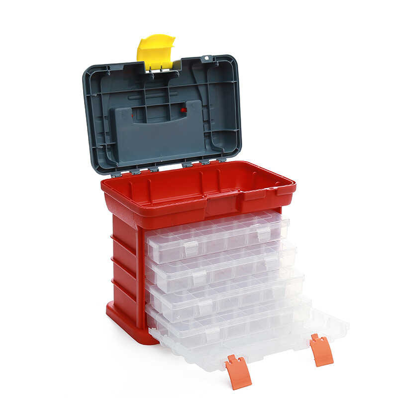 4-Layer Transparent Parts Box, Fishing Gear And Bait Storage Box, 72 ...